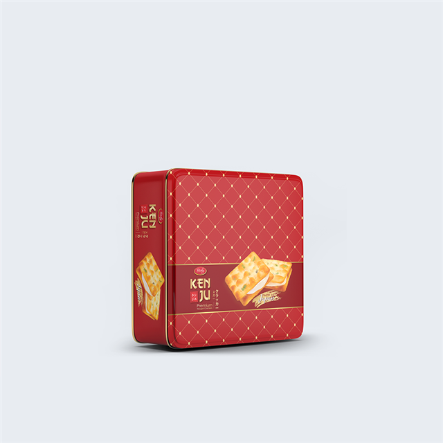 Kenju Nougat Crackers tin box
